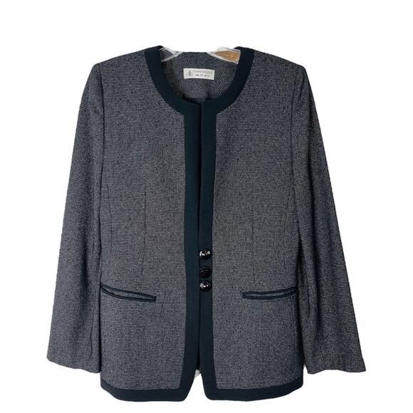 common plaza | Jackets & Coats | Vintage Black White Button Preppy ...